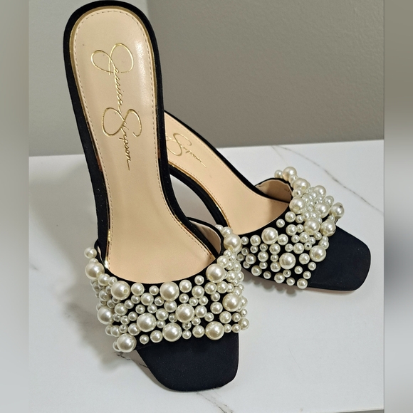 Jessica Simpson | Shoes | Jessica Simpson 4 Inch Hells Black Suede Slip ...
